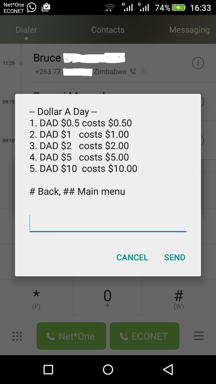 Breaking News: NetOne Reintroduces Dollar a Day - Zimbabwe and regional ...